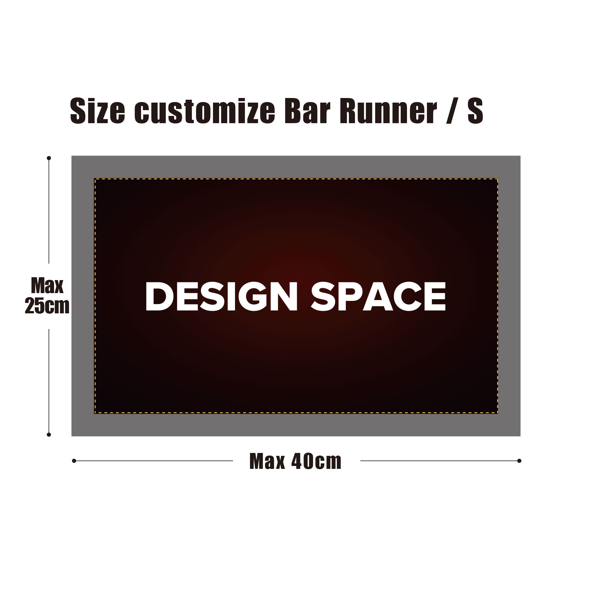 Personalised Bar Runner / Mat (Logo & Name) Size S – BAR TIMES STORE_en